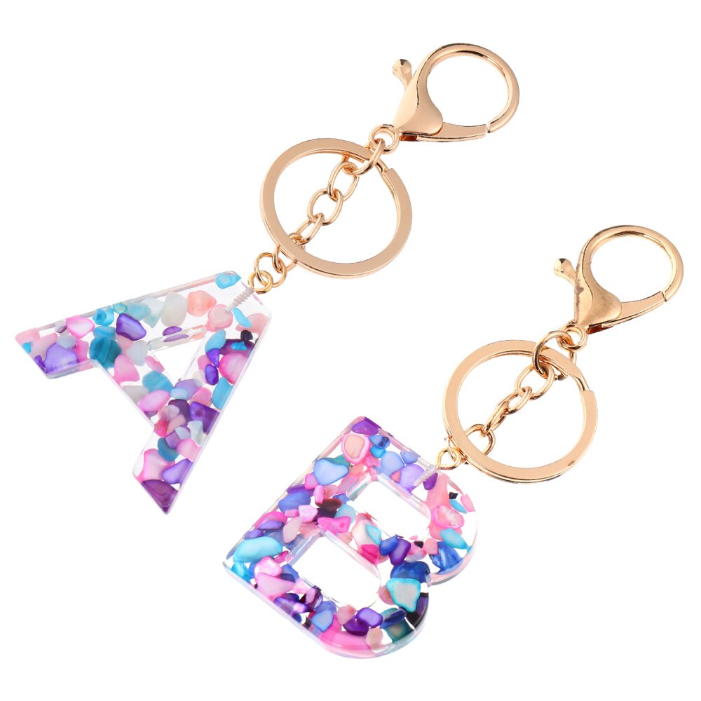 2Pcs Alfabet Sleutelhangers Een B Brief Sleutelhan... – Grandado