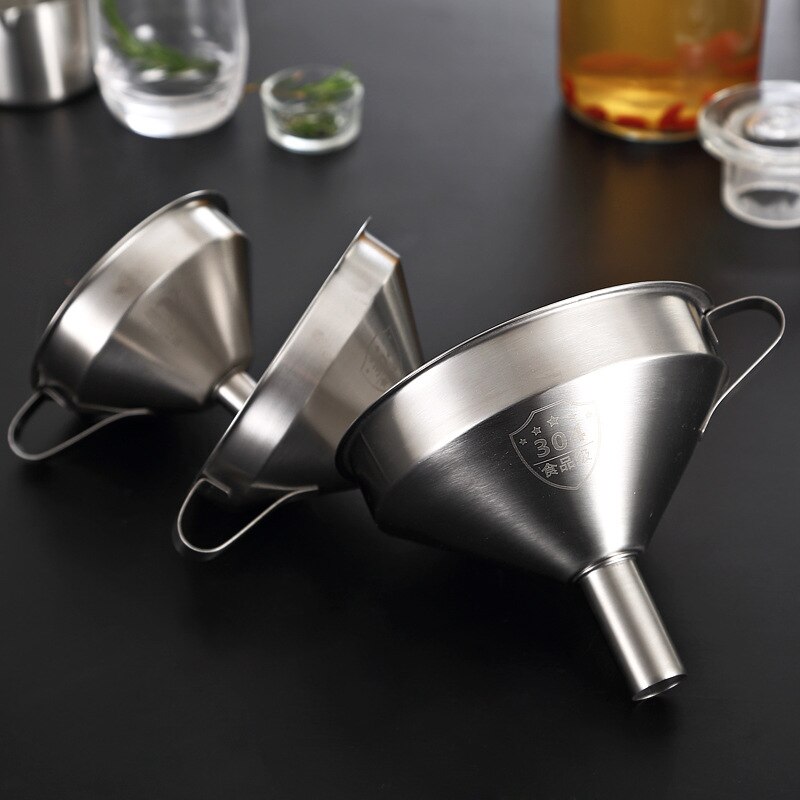 Stainless Steel Funnel Kitchen Oil Liquid Funnel M... – Grandado