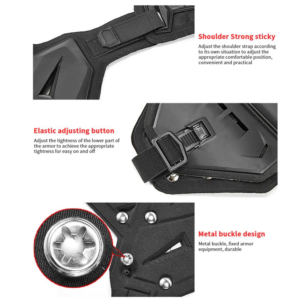 Motorcycle Armor Vest Motorcycle Chest Armor Back ... – Grandado