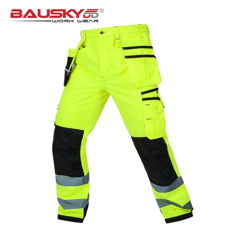 Bauskydd High visibility Mens multi-pocket fluores... – Vicedeal