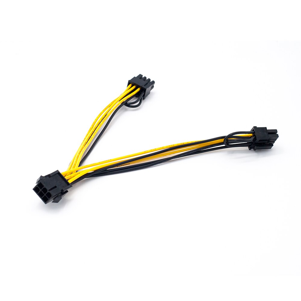 PCI-E 6-pin to Dual 6+2-pin (6-pin/8-pin) Power Sp... – Grandado