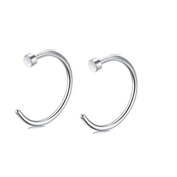 2PCS Surgical Steel Nose Ring Hoop Septum Rings C-... – Grandado