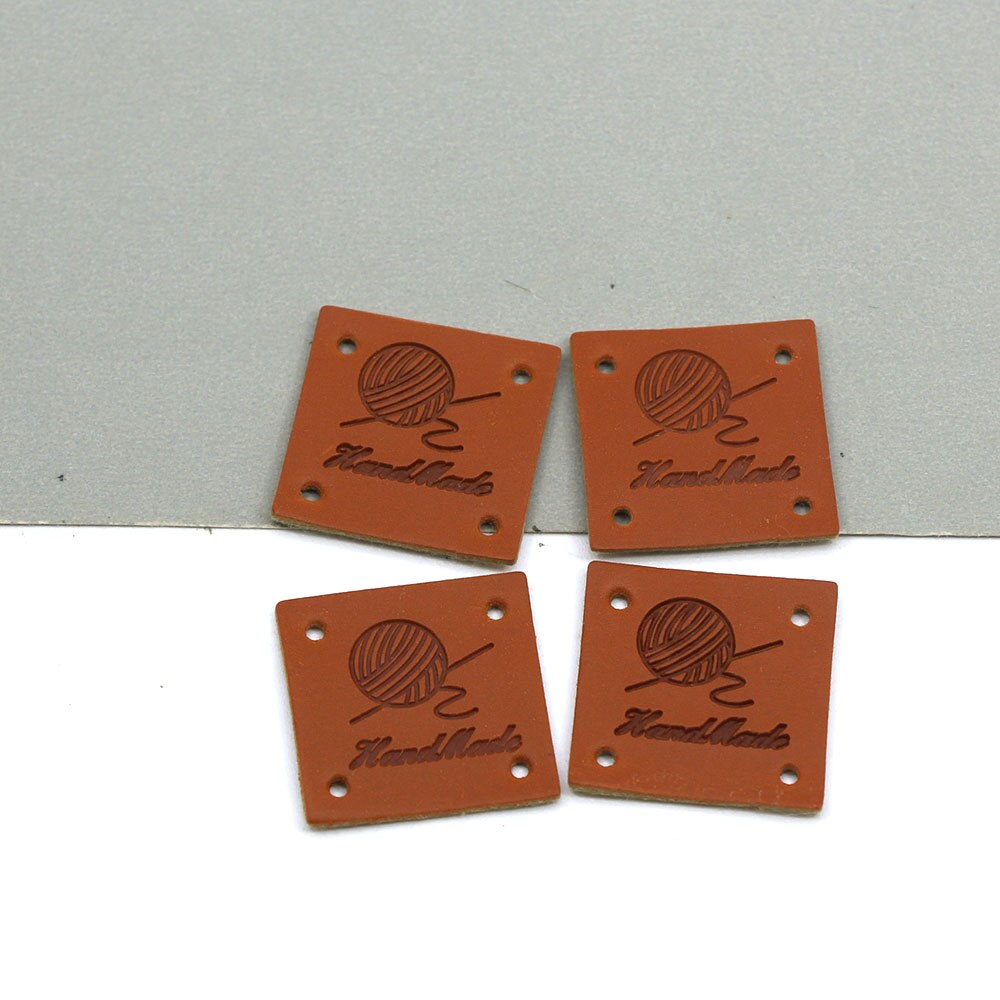 20pcs Brown Handmade Labels Ball Of Yarn Tags Hand... – Grandado
