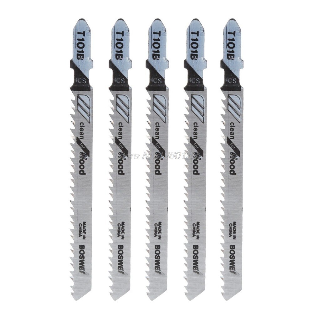 5 Pcs T101B Hcs 100Mm Jigsaw Mes Schoon Voor Hout ... – Vicedeal