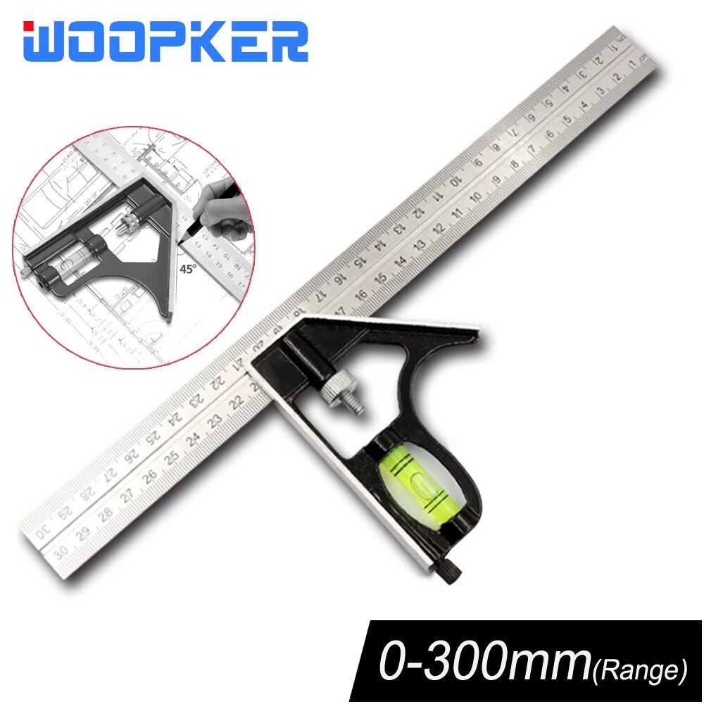 Adjustable 300mm Sliding Combination Square Ruler ... – Grandado