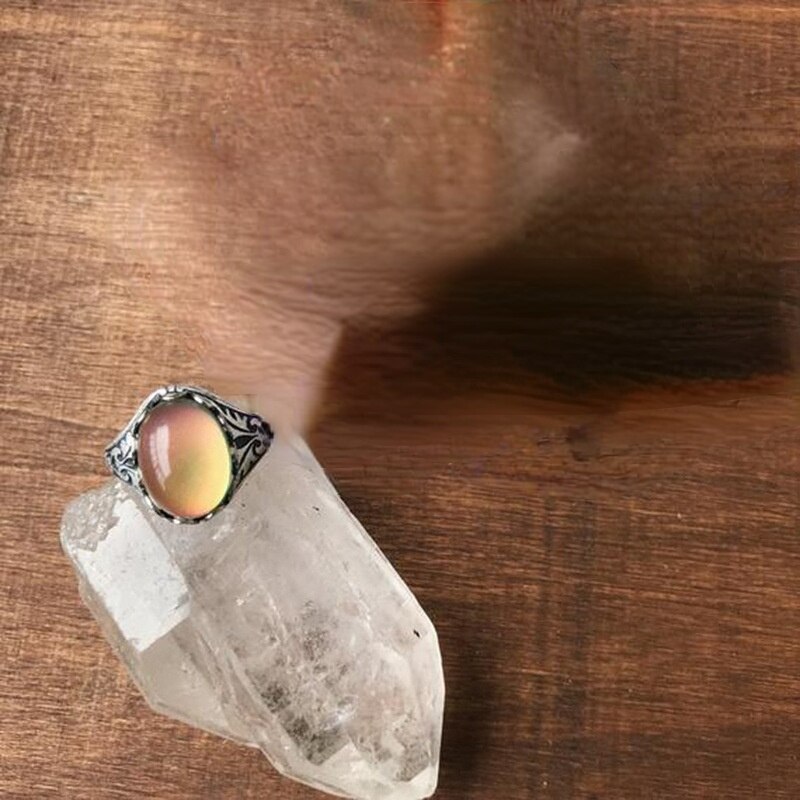 2022 Change Mood Ring Round Emotion Feeling Change... – Grandado