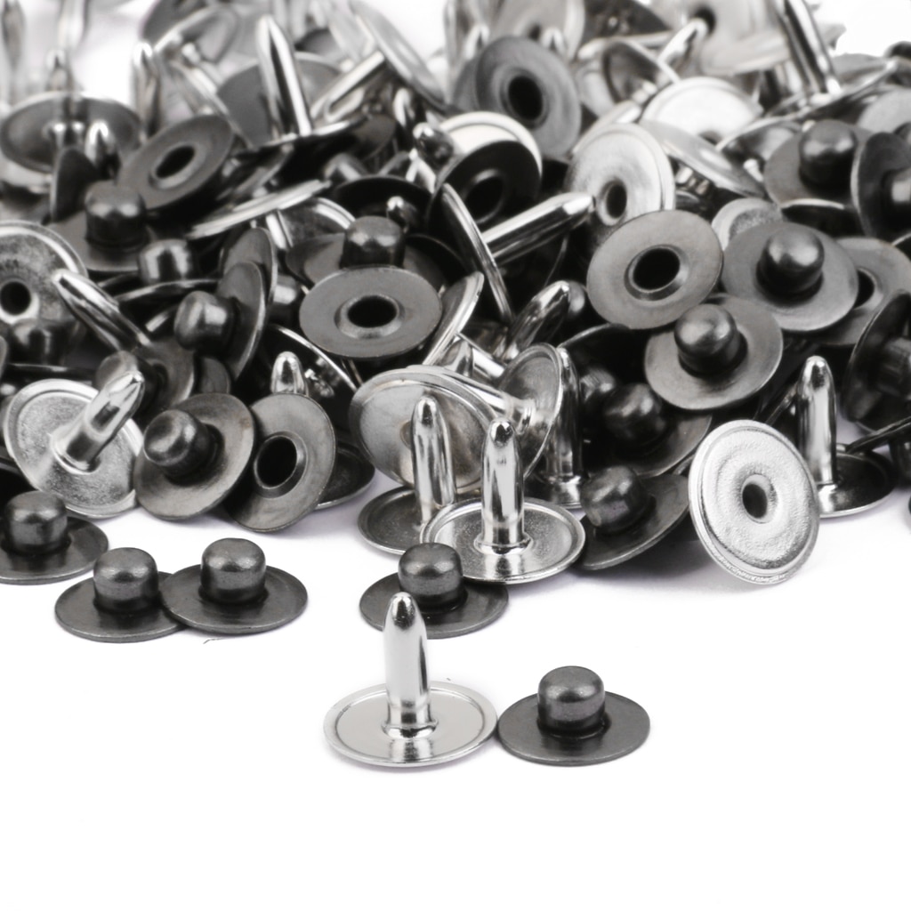 200 Sets Rivets Fasteners Studs Buttons Sewing Jea... – Grandado