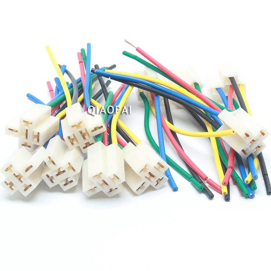 10pcs Universal 5 Pin Relay Socket Copper Wire Ref... – Grandado