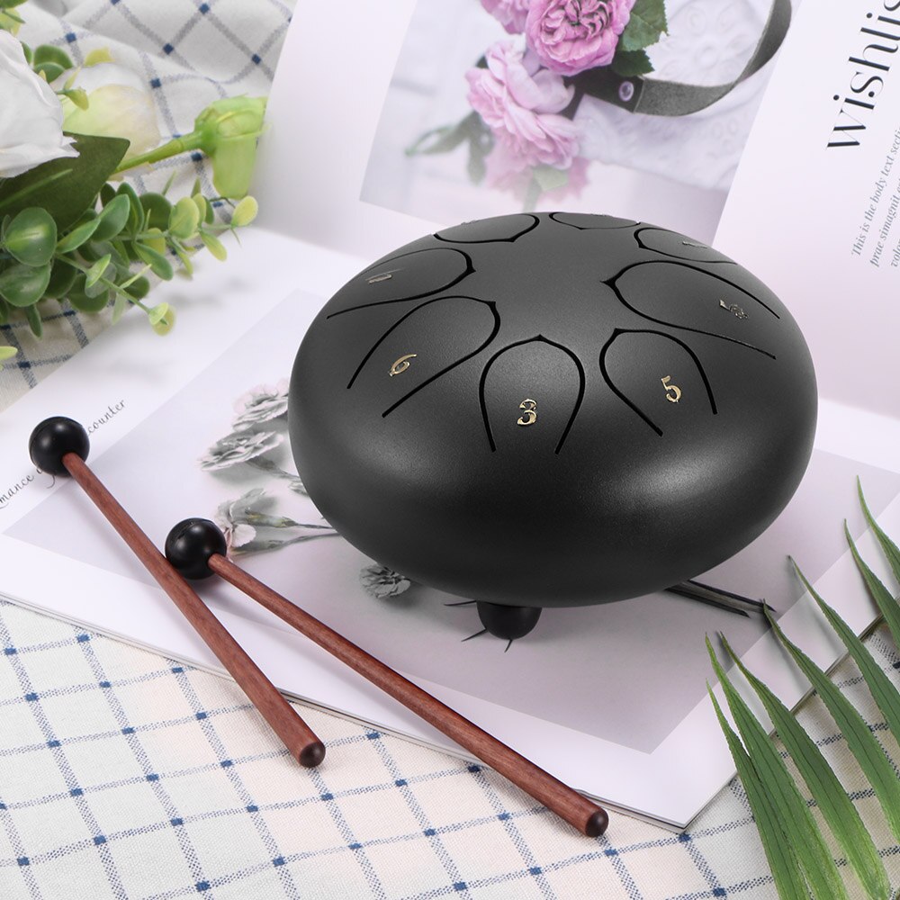 6 Inch Tongue Drum Steel Tongue Drum 8 Tune Hand P... – Grandado