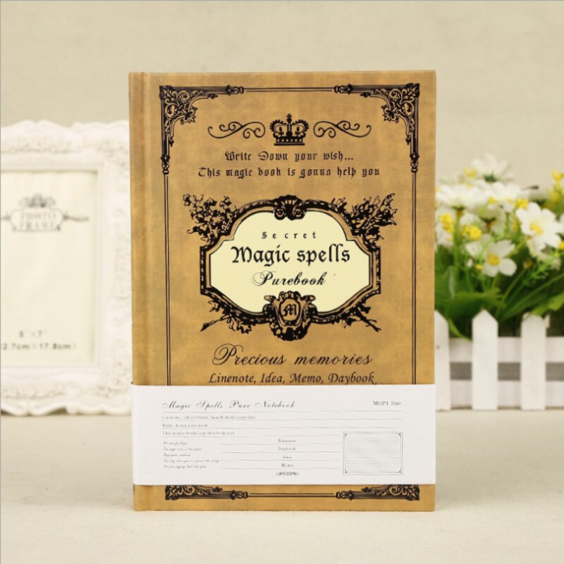 European thick retro magic book notebook stationer... – Grandado