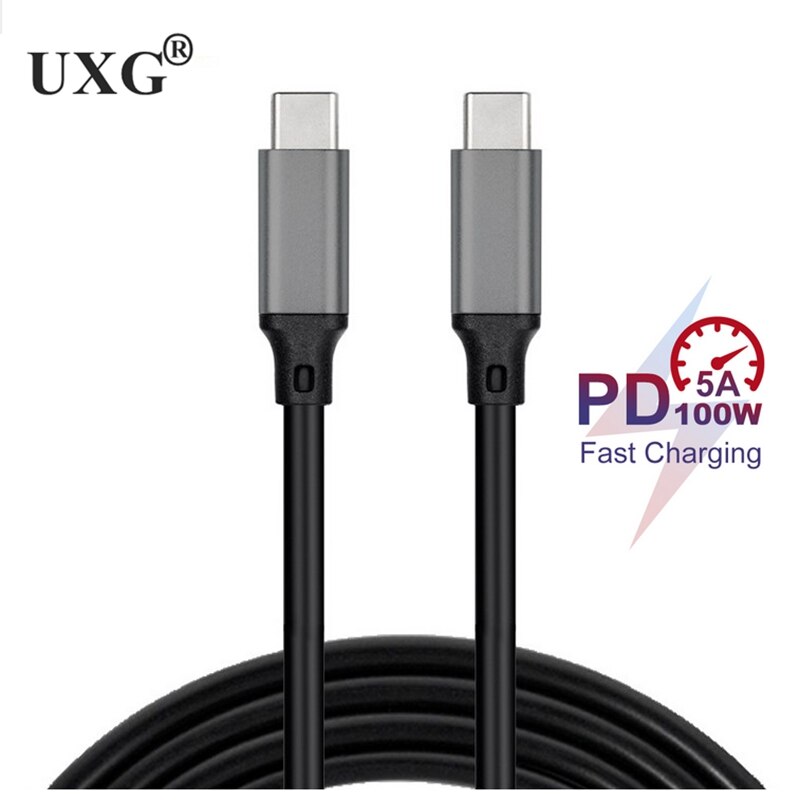 5M PD 5A Curved USB3.1 Type-C Male to Male Cable 4... – Vicedeal