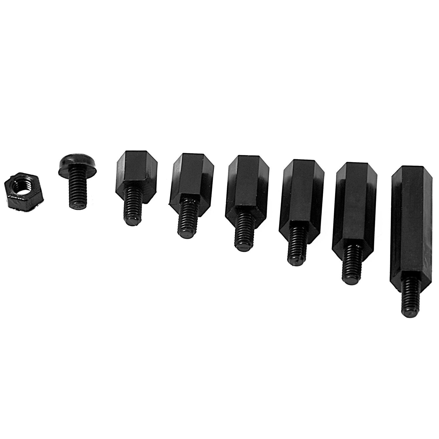 180 Pcs M3 Nylon Hex Spacers Moer Stand-Off Assort... – Grandado
