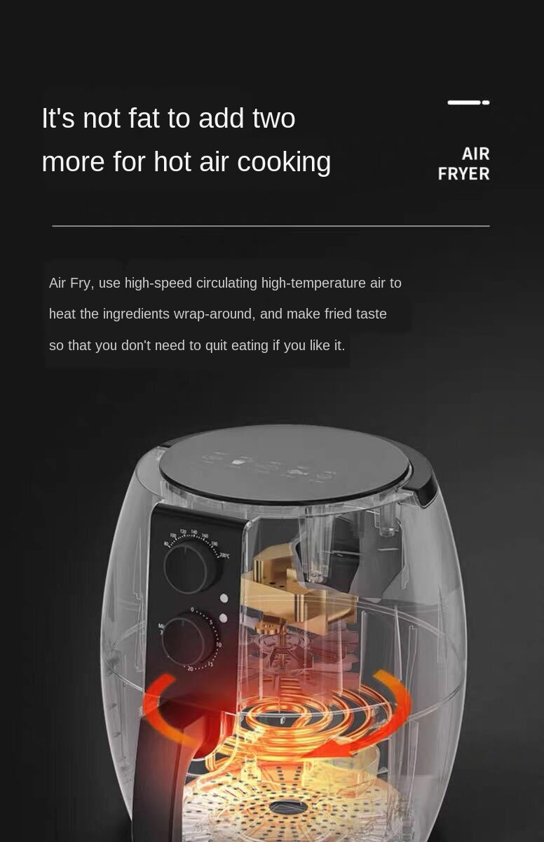 Air Fryer Household Mass Deep Frying Pan Intellige... – Grandado