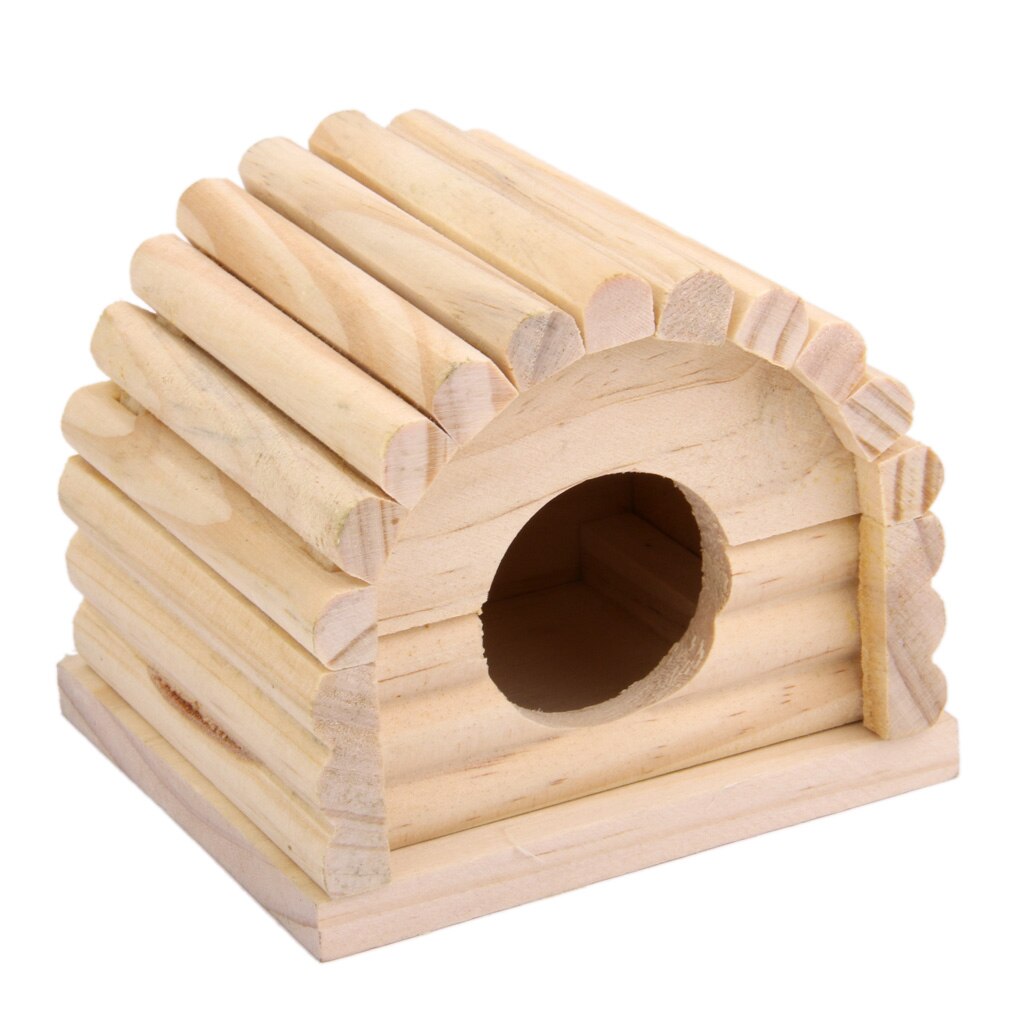 Arch Wooden Dome House Bedroom Dwarf for Hamster G... – Vicedeal