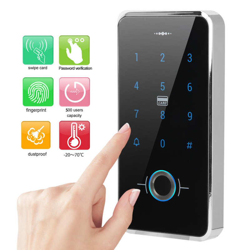 Touch Screen Door Keypad Fingerprint Password Card... – Grandado