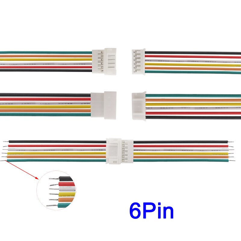 2/5/10Pair PH 2.0 Micro JST PH2.0 2-6Pin Male Fema... – Grandado