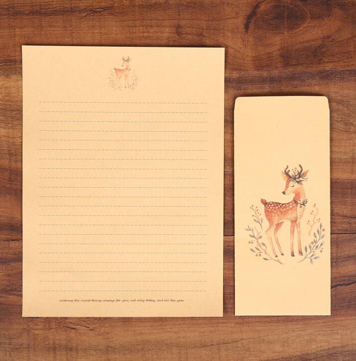 XRHYY 6 PCS Vintage Animal Deer Writing Stationery... – Vicedeal