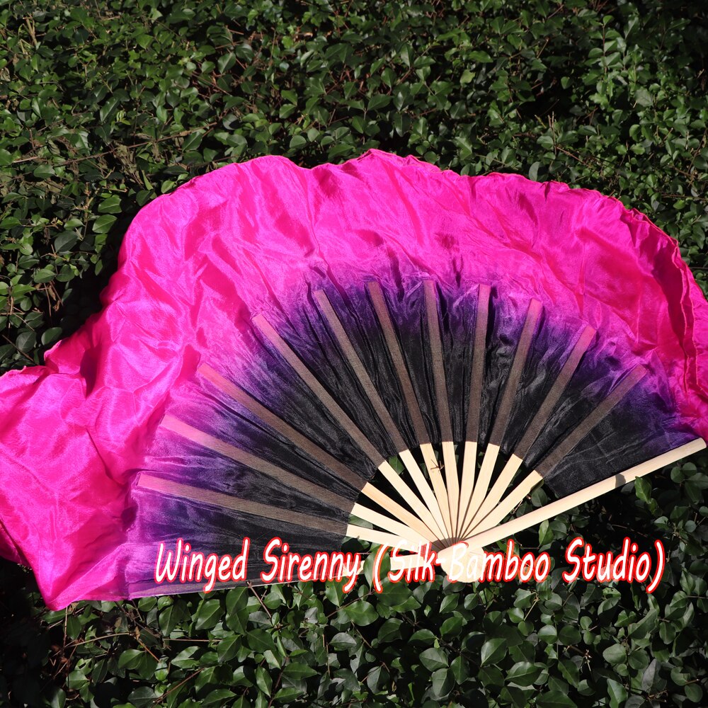 black-pink, 1 pair 30cm bamboo+20cm Chinese dance ... – Vicedeal
