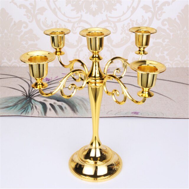 3-Arms 5-Arms Candlestick Holders Tall Candle Hold... – Grandado
