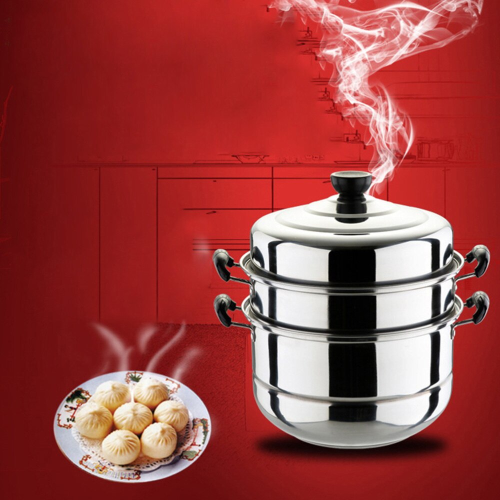Stainless Steel Three-layer Thick Steamer Multifun... – Vicedeal