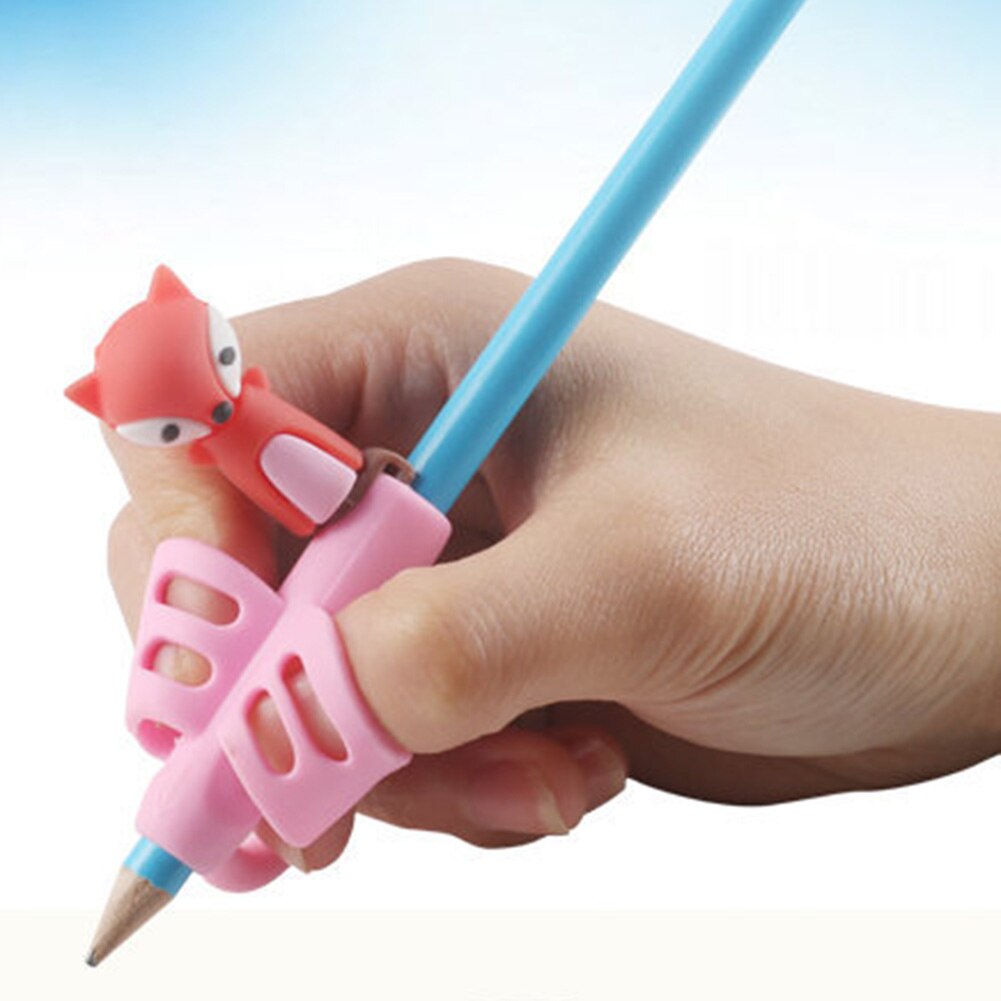 4Pcs 2/3 Finger Grip Pencil Holder Sleeve Writing ... – Grandado