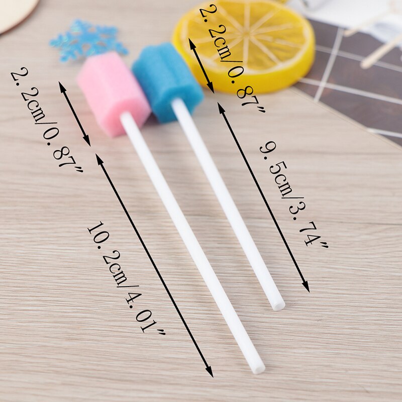 100pcs/pack Disposable Tooth Cleaning Sponge Swab ... – Grandado