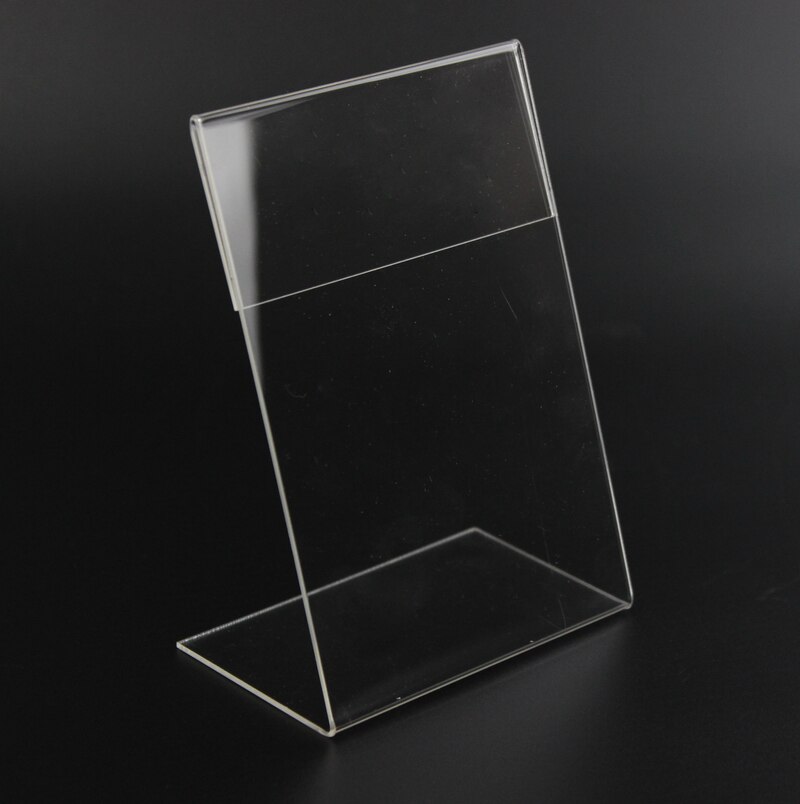Acrylic T1.3mm Vertical Clear L Shape Plastic Tabl... – Grandado
