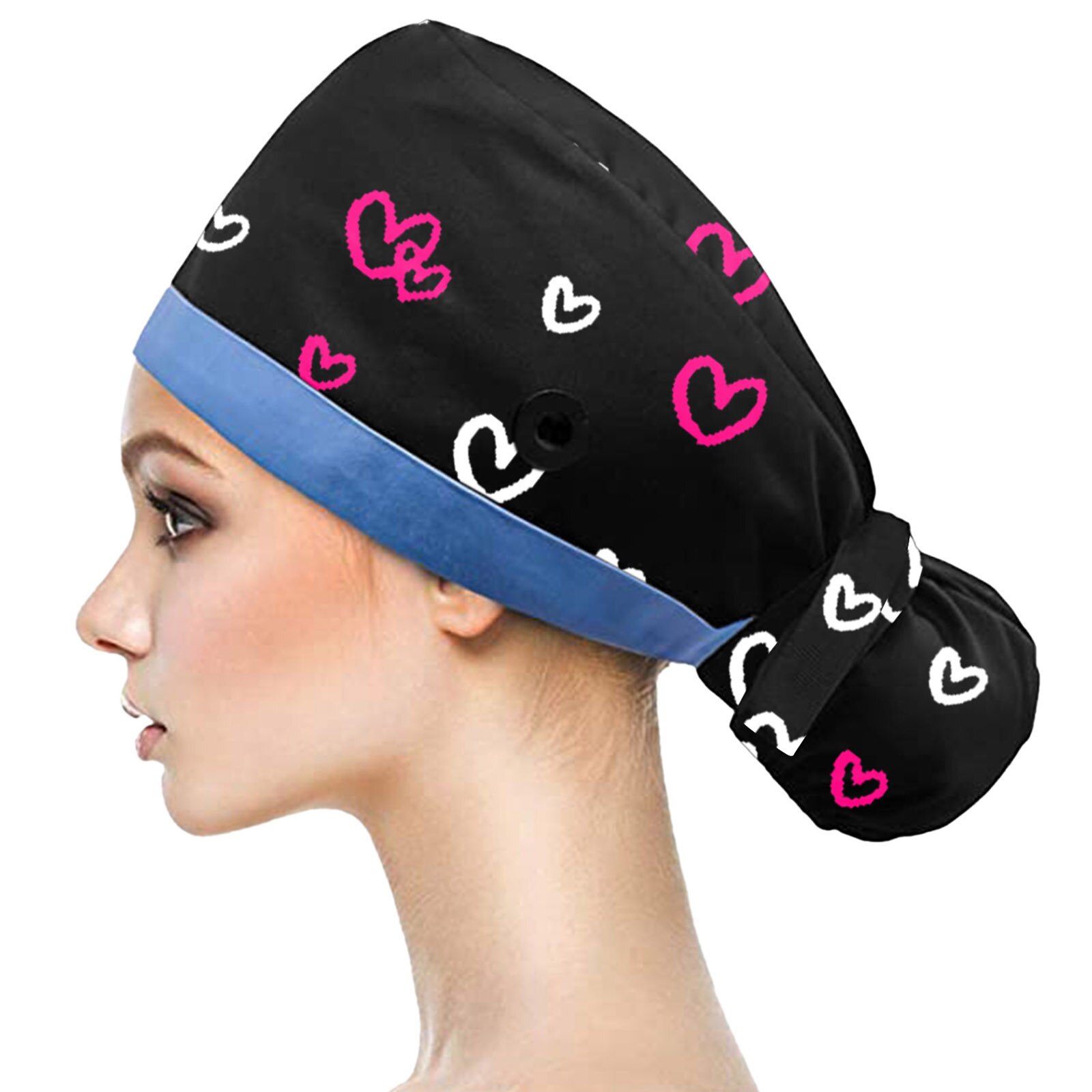 Womens Hat Cap Summer With Buttons Bouffant Hat Wi... – Vicedeal