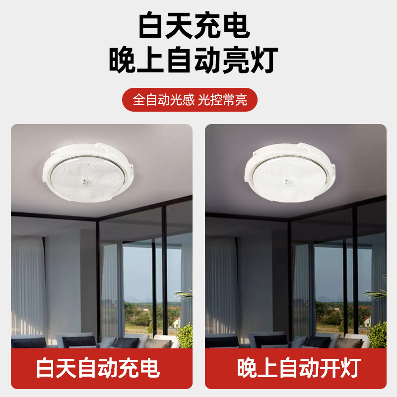 Solar Ceiling Light Garden Pendant Light Corridor ... – Grandado