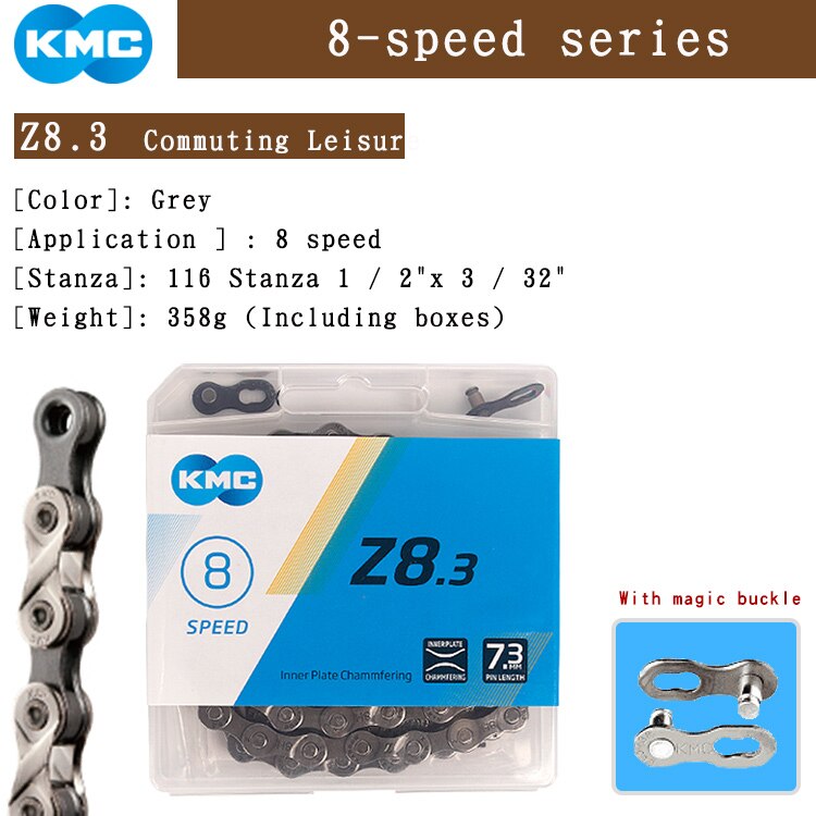 KMC original Bicycle chain ultra light double X ch... – Grandado
