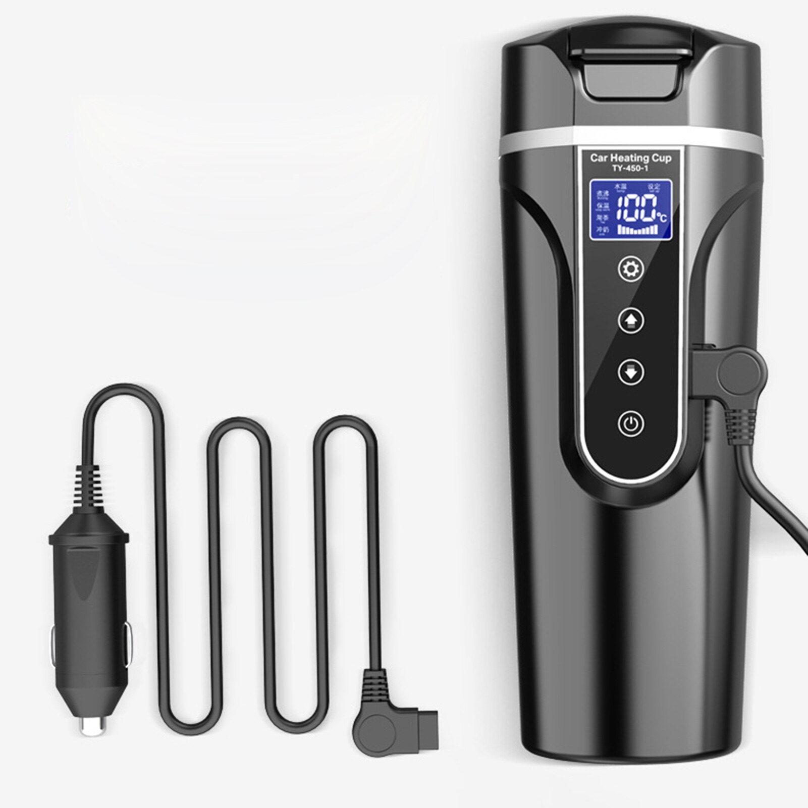 450ml Stainless Steel Car Heating Cup 12V/24V Elec... – Vicedeal