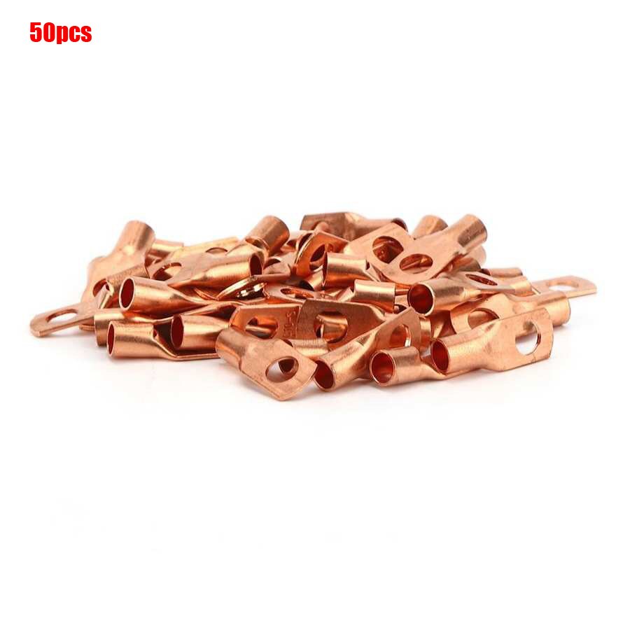 50Pcs Car Auto Copper Lug Ring Terminal Wire Lugs ... – Grandado