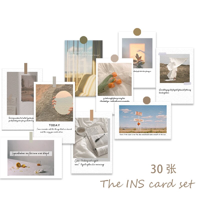30pcs/set INS art decoration Small Poster Postcard... – Vicedeal