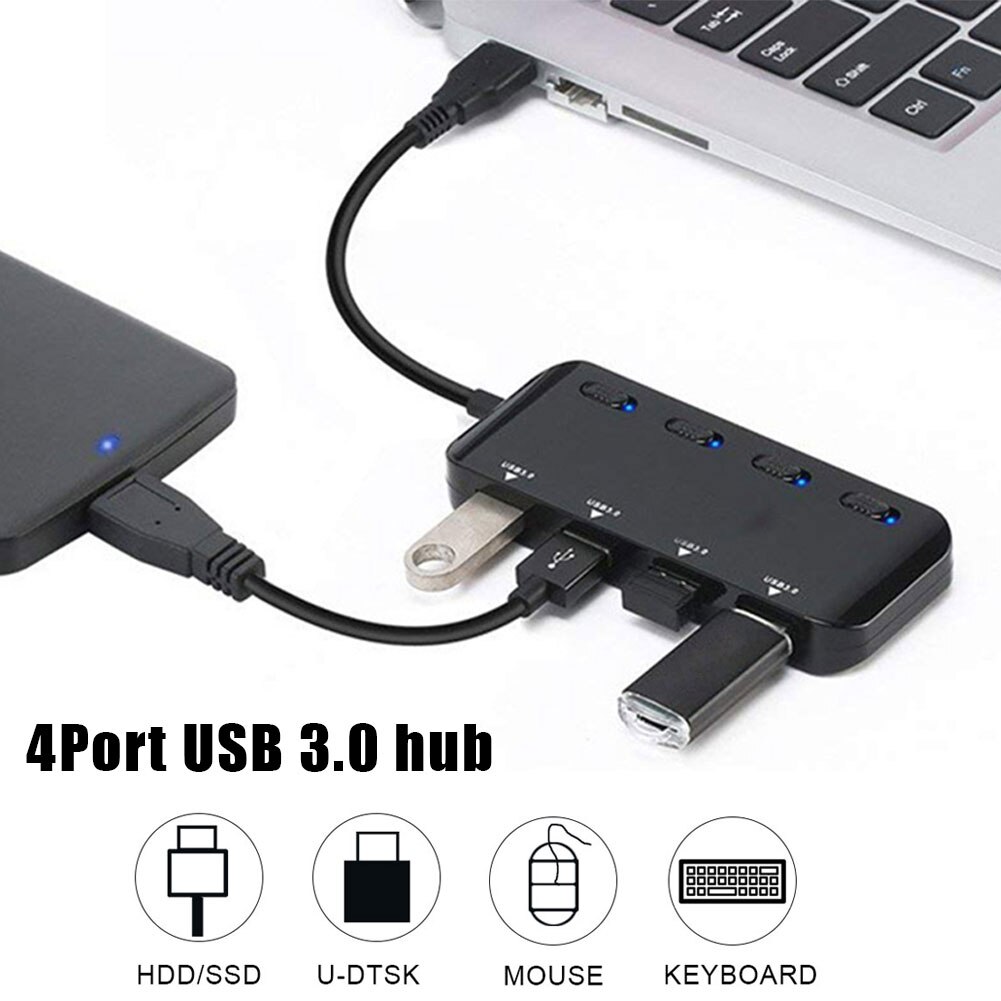 Splitter 4 Port Micro Usb Hub Hoge Snelheid Tablet... – Grandado