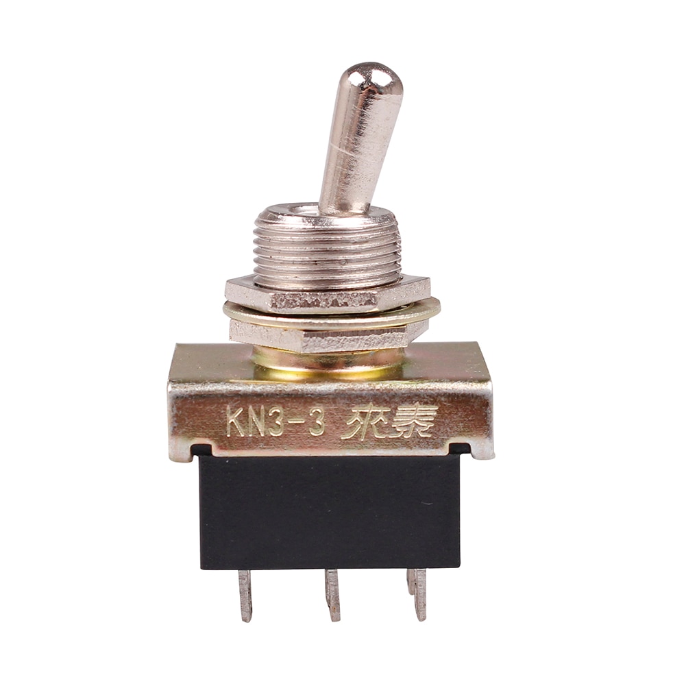 2-Position 6 Terminals DPDT Black Toggle Switch AC... – Vicedeal