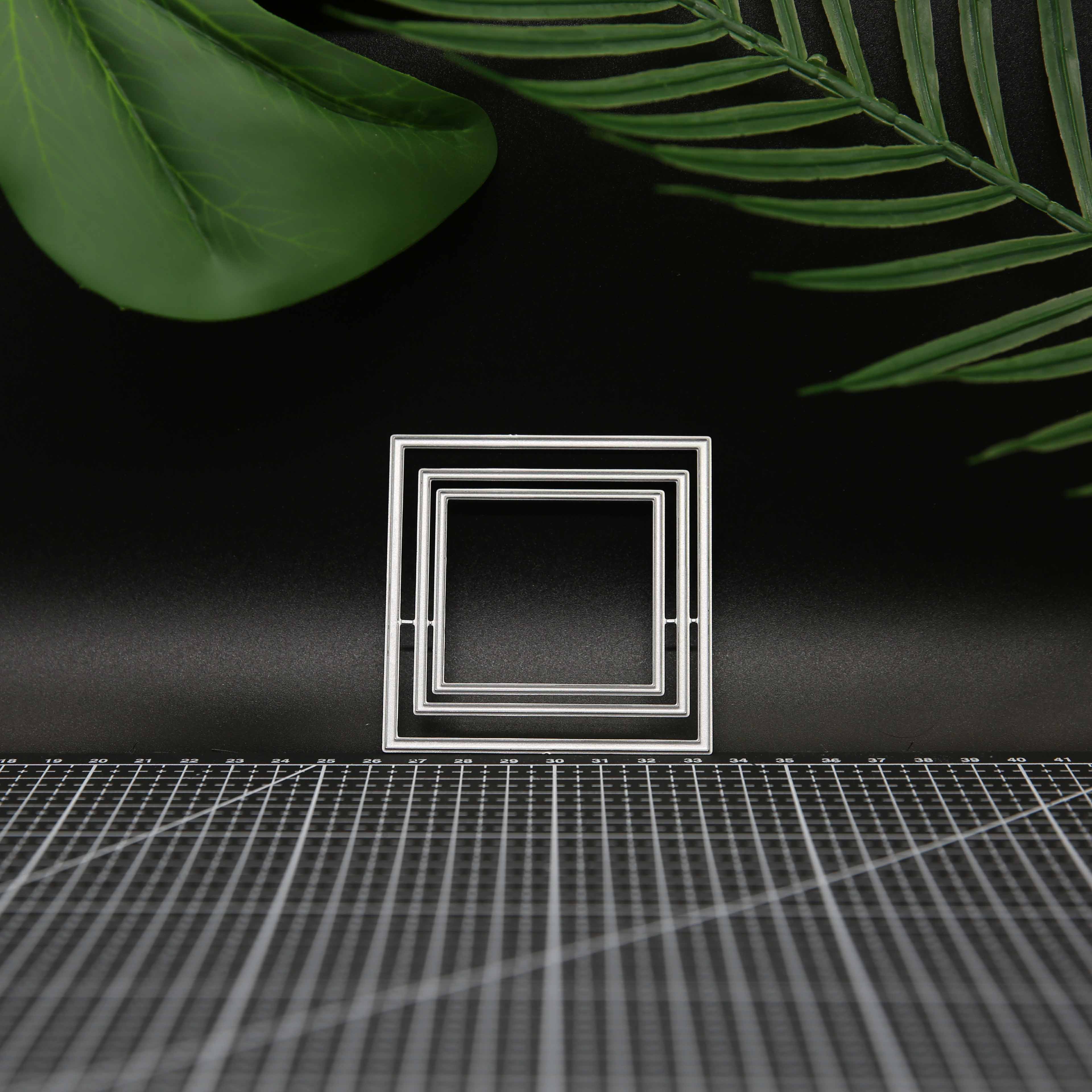 Square Border frame metal die cutting dies set DIY... – Grandado