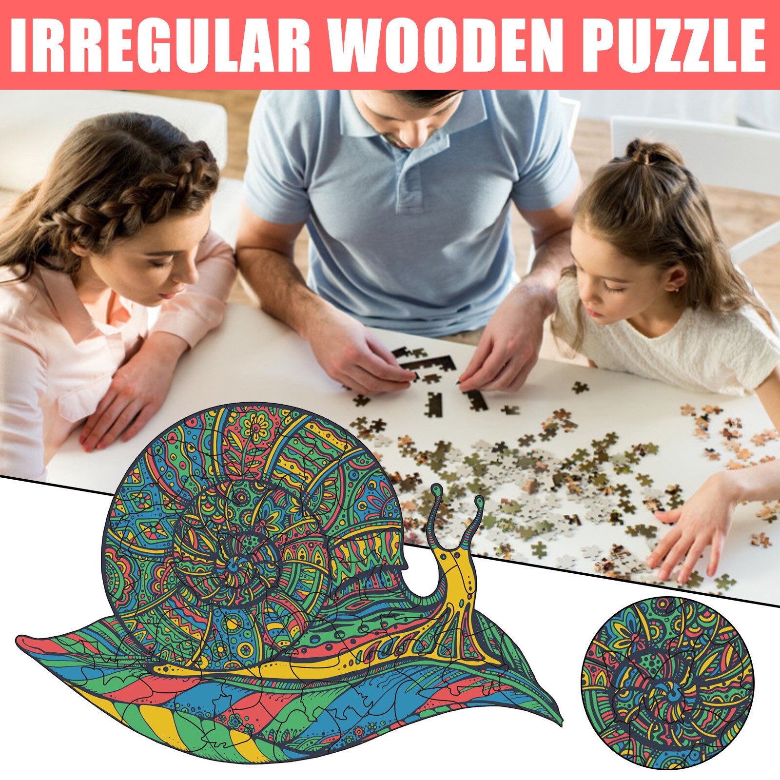 Bouwsteen Puzzel Puzzel Volwassen Kinderen Houten ... – Vicedeal