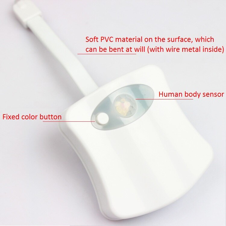 Toilet Light Smart PIR Motion Sensor Toilet Seat N... – Grandado