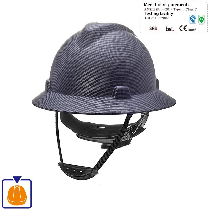 Safety Helmet Wide Full Brim Hard Hat Lightweight ... – Vicedeal