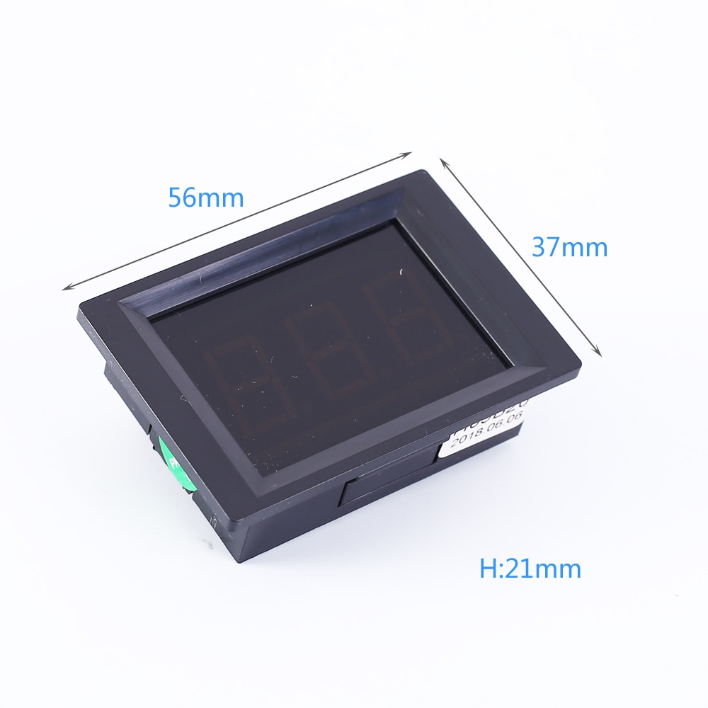 5V 12V 24V Digital Voltage Meter Voltmeter DC 4V-50V Voltage Alarm Test ...