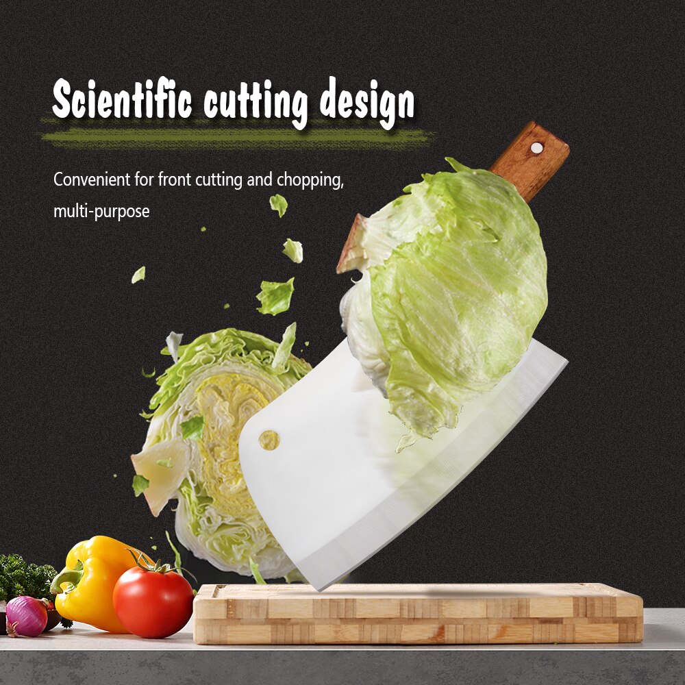 SOWOLL High Carbon Chopping Knife 62HRC Kitchen Cl... – Vicedeal