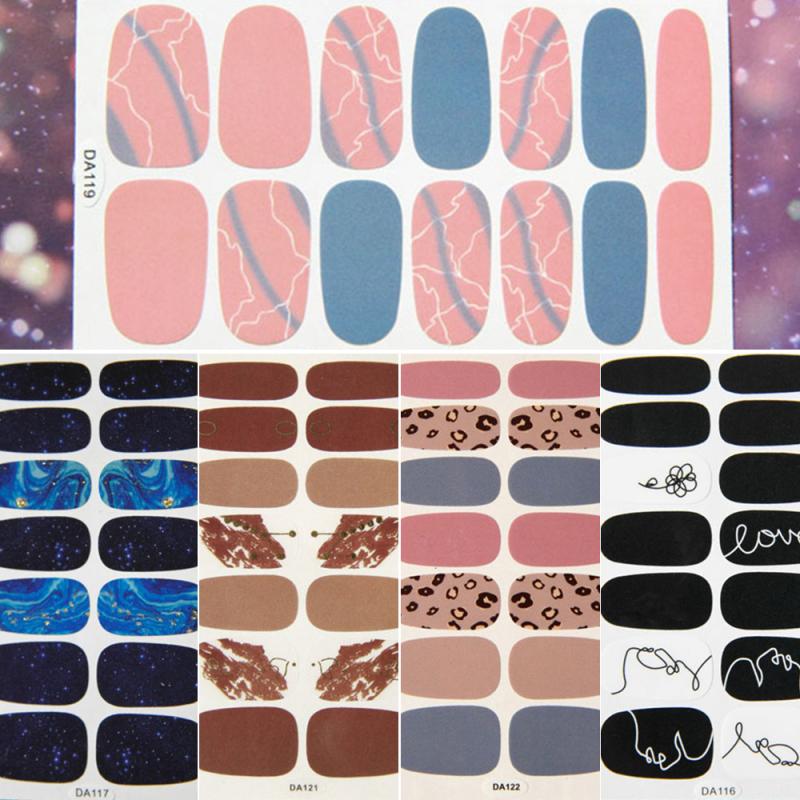 1 Vel Nail Sticker Volledige Cover Sticker Wraps D... – Vicedeal