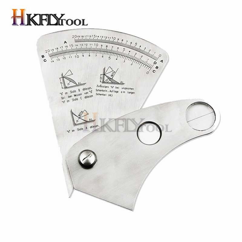 0-20mm Stainless Steel Fan Shape Welding Gauge Ang... – Grandado