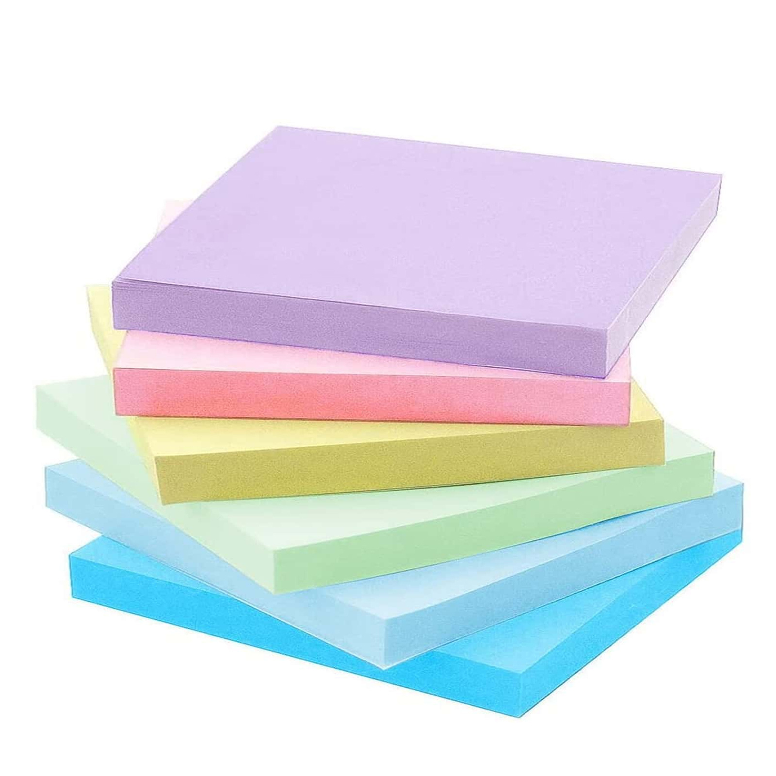 6 pcs fluorescent color 3*3inch Sticky Note Posted... – Vicedeal