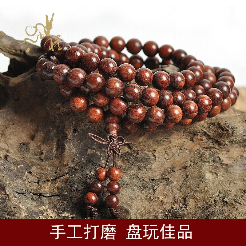 Tibetan Buddhism 108 Red Sandalwood willow Prayer ... – Grandado