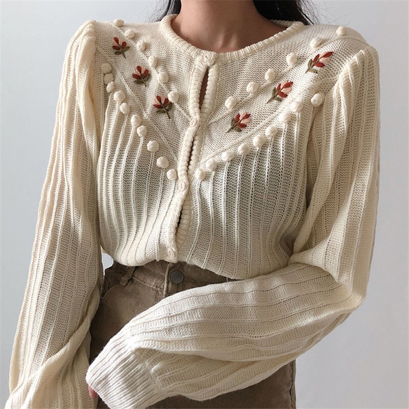 Alien Kitty Beige Zoete Zachte Haak Bloemen Lantaa... – Grandado