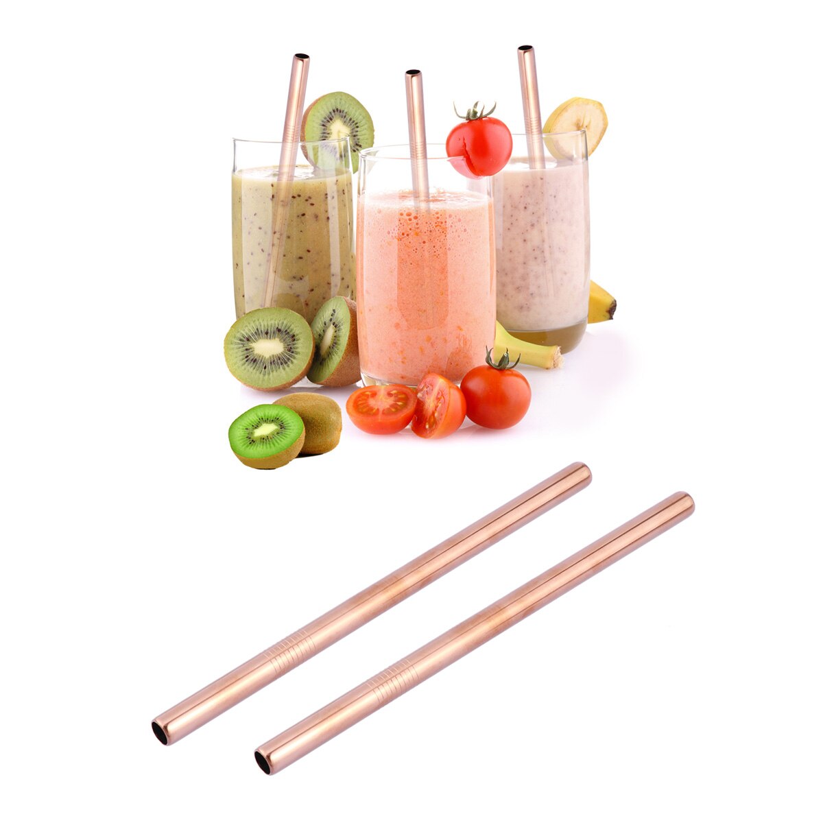 1 Pc 215x12mm Stainless Steel Drinking Straw Reusa... – Grandado