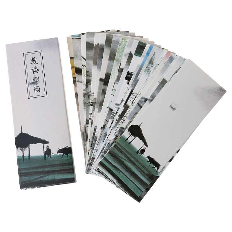 30pcs 21 Styles Chinese Style Flowers Paper Bookma... – Grandado