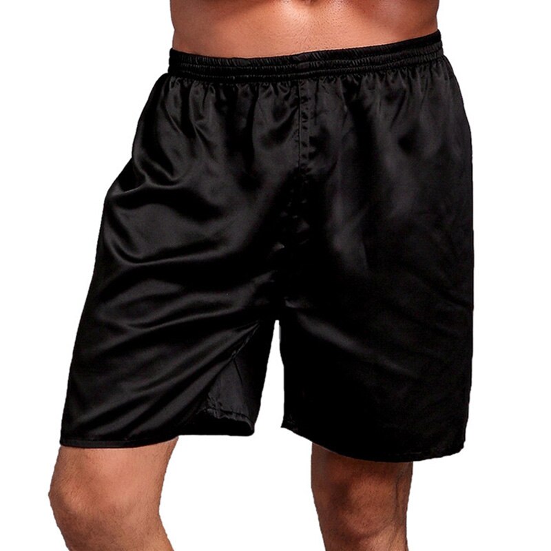 Silk Five-Point Solid Color Smooth Boxer Briefs Ca... – Grandado