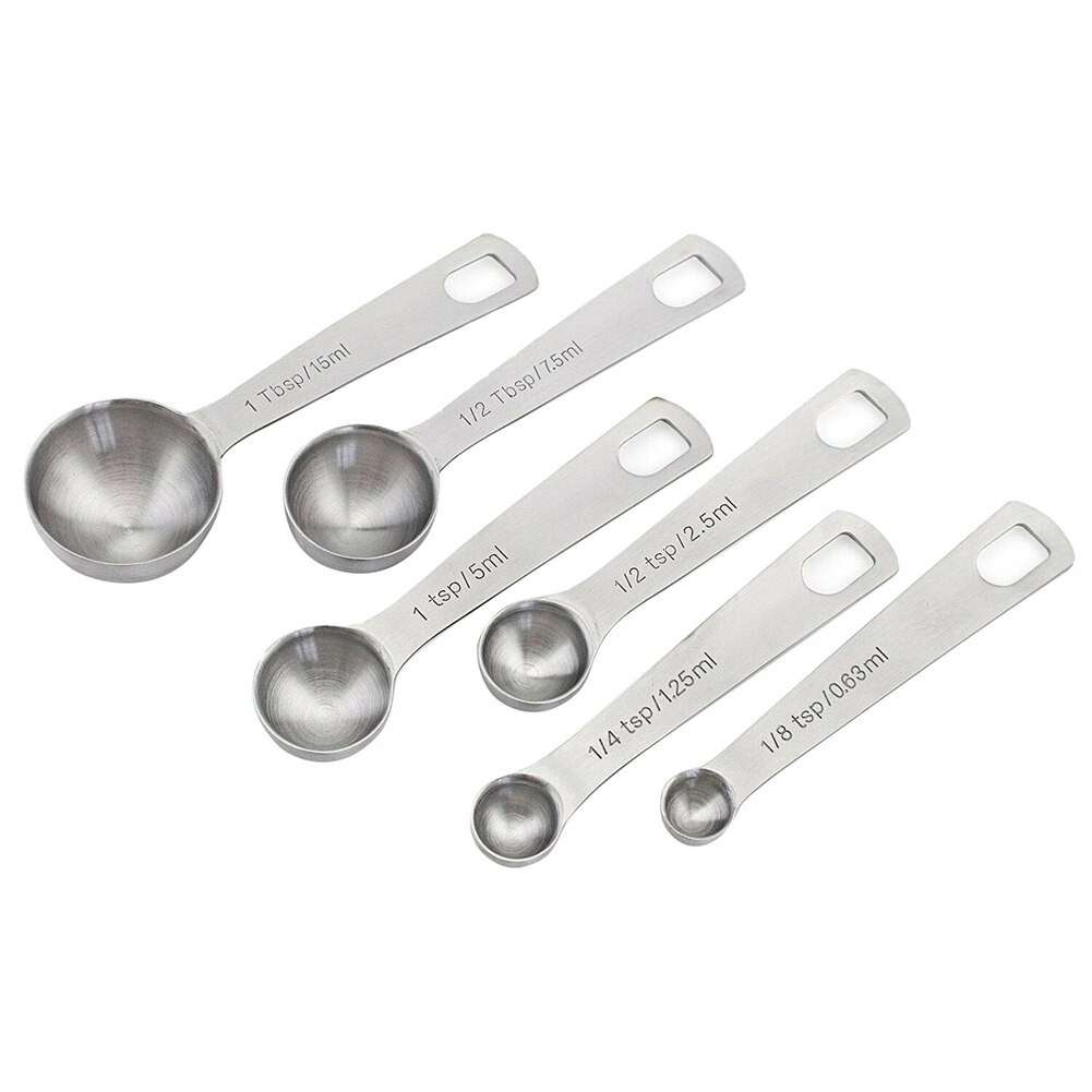 Stainless Steel Measuring Spoons Set with Scale Mi... – Vicedeal